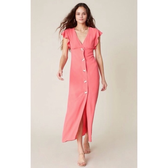 BB Dakota | Dresses | Bb Dakota Womens Thats Amore Button Maxi Dress In ...